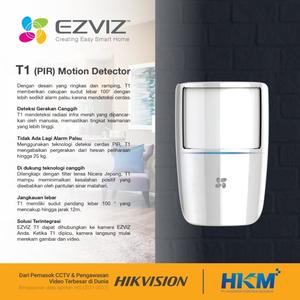 Jual Promo Ezviz Hikvision PIR Pet Immune Motion Sensor T1 Wireless ...