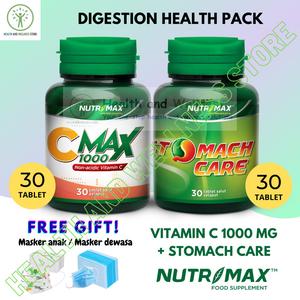 Jual PAKET IMUN MAAG NUTRIMAX C MAX 1000 MG 30 TAB DAN STOMACH CARE 30 ...
