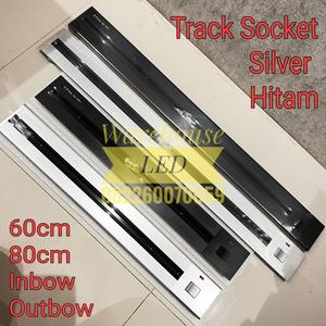 Jual ASLI STOP KONTAK MEJA RELL TRACK SOCKET REL INBOW OUTBOW SILVER ...