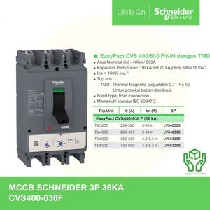Jual MCCB SCHNEIDER EASYPACT CVS400F 3P 400A 36KA TMD TM400D LV540306 - Jakarta Barat ...