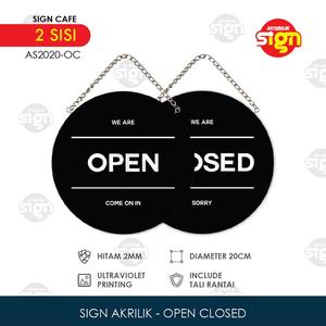 Jual PRODUK TERBARU!! open closed sign - papan tanda open close - wall ...
