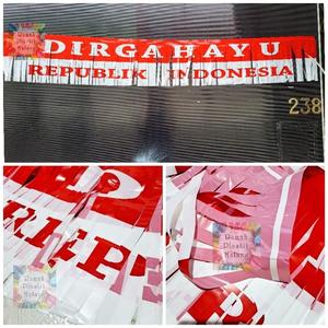 Jual Banner Rumbai Plastik Dirgahayu Republik Indonesia Dekorasi Depan ...