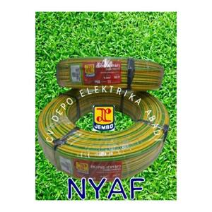 Jual Kabel NYAF 4 mm KUNING STRIP HIJAU, 100 meter, JEMBO Best - Kota ...