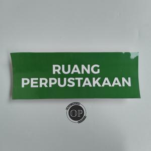 Promo Stiker Ruang Perpustakaan - Stiker Vinyl Ruang Perpus - Library ...