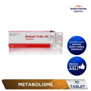 Jual BRAINACT O-DIS 500 MG STRIP 10 TABLET / SUPLEMEN OTAK / KIMIA ...