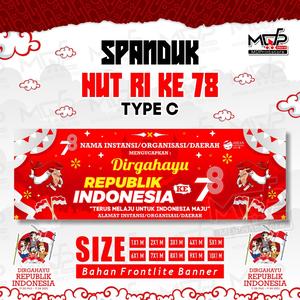 Jual SPANDUK HUT RI 3X1 METER KEMERDEKAAN AGUSTUSAN BANNER MDPRINTSTORE ...