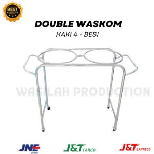 Jual DOUBLE WASKOM PASIEN BESI DAN STAINLESS || STANDING WASKOM DOUBLE ...