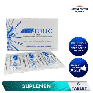 Jual HY-FOLIC STRIP 6 TABLET / SUPLEMEN ASAM FOLAT / KIMIA FARMA - Kota ...