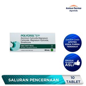 Jual POLYCROL FORTE STRIP 10 TABLET / OBAT MAAG / KIMIA FARMA - Jakarta ...