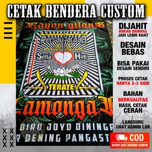 Jual 1-2 HARI JADI CETAK BENDERA CUSTOM PRINTING Giantflag GF Miniflag ...