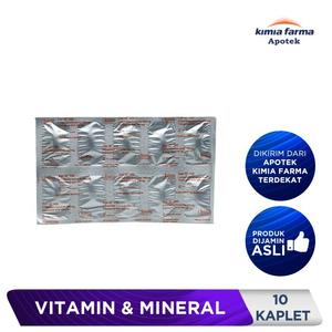 Jual CAR-Q 100 MG STRIP 10 KAPLET / MULTIVITAMIN / KIMIA FARMA - Kab ...