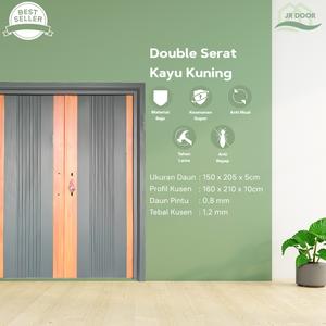 Jual Jr Door - (Luxury Double Serat Kuning) Pintu Plat Baja Double Kupu ...