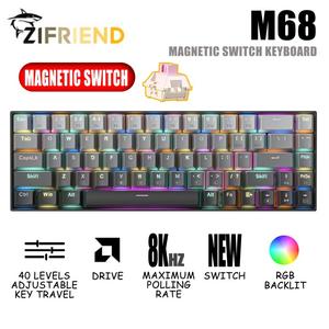 Jual TERBARU!! ZIFRIEND M68 Magnetic Switch Keyboard Hall Effect Switch ...
