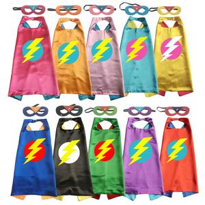 Jual Lightening Bolt Superhero Cape Costumes Flash Cape with Mask ...