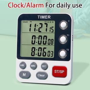 Jual 3 Channels Kitchen Timer 100 Hours Countdown Timer For Shower ...
