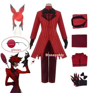 Jual Hazbin Cosplay Hotel Uniform ALASTOR Cosplay Costume Adult Men ...