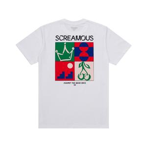 Promo Screamous Kaos T-Shirt AGAINST THE GRAIN SINCE WHITE - WHITE, XL ...