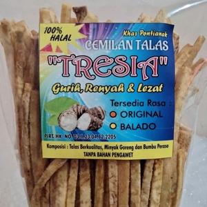 Jual -- stick talas tresia (±250gr) stik keladi / snack talas pontianak ...