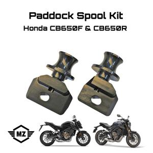 Jual PADDOCK SPOOL KIT CB650F CB650R - braket anting jalu padok - Kab ...
