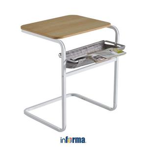 Jual Informa Golfy Meja Laptop - Cokelat Oak/Putih Study Desk Meja ...