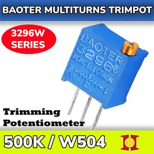 Jual 3296W 504 500K Ohm Multiturn Trimpot Trimmer Potensiometer ...