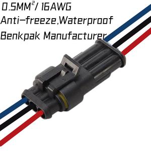 Jual 3 Pin Car Waterproof Electrical Connector Plug with Electrical ...