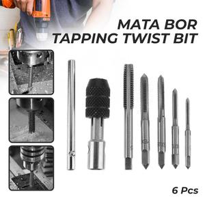 Jual Mata Bor Tapping Twist Bit Lubang Sekrup Mur Besi Kayu Alumunium ...