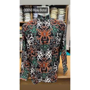 Jual Kemeja Batik Hem Batik Baju Batik 00656 Motif Batik Kalimantan ...