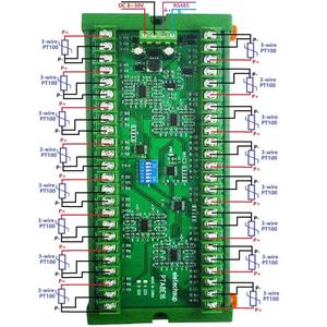 Jual 16AI RS485 Analog Input RS485 PT100 RTD Temperature Sensor ...