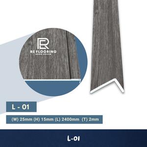 Jual ASLI LIST SIKU L PVC - LIS STEP NOSING TANGGA LANTAI VINYL SPC ...