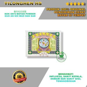 Jual Kok Ons Motan Powder Isi 24 Mo Tan San Bubuk Obat Demam Meriang ...