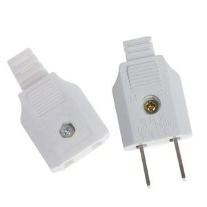 Jual US American 2 Flat Pin AC Electric Power Male Plug Female Socket ...