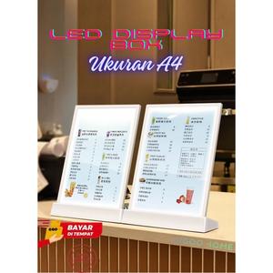 Jual FRAME BINGKAI LED DISPLAY POSTER LAMPU AKRILIK LIGHT BOX A4 [PROMO ...
