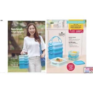 Jual Ready Double Sweet Tupperware - Biru, 4 susun - Jakarta Barat ...