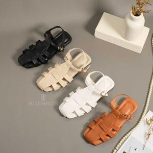 Promo Bluebells CHICAGO Sendal Flat Lucu Denim Wanita (Tersedia Size 36-41) - hitam, 38 - Kab ...