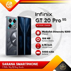 Jual Infinix GT 20 Pro 5G 8GB 12GB 256GB Up to 24GB Extended RAM Dimensity 8200 Amoled FHD+ ...