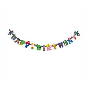 Promo Bunting Flag / Banner HBD Happy Birthday Super Mario - Banner ...