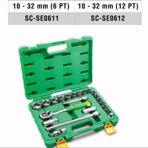 Jual Kunci sok socket shock set 22 pcs 10-32mm 1/2" TEKIRO 6/12 PT ...