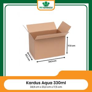 Jual Kardus Packing Polos Baru Ukuran Aqua 330ml 34.9x23.3x17.5 - Kota ...