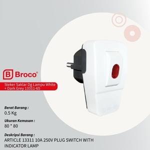 Jual Broco Steker Saklar + Lamp 13311 Colokan Sambungan Listrik - Kab ...