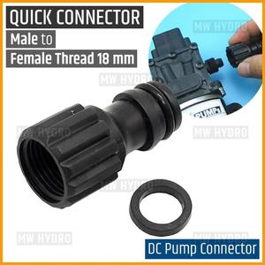 Jual Konektor Pompa DC, Quick Connector Male to Female Thread 18 mm ...