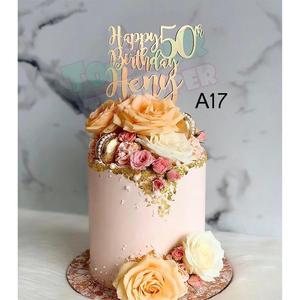 Jual CUSTOM AKRILIK Cake Topper Nama & Angka - Jakarta Pusat - TokoVain ...