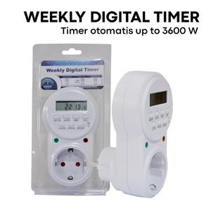 Jual Stop kontak / colokan listrik timer Digital Timer GET03A-GR 16A ...