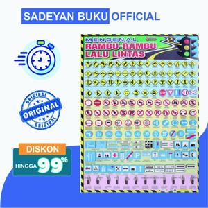 Jual Terlaris Poster Anak Poster Edukasi Anak Lembaran Mengenal Rambu ...