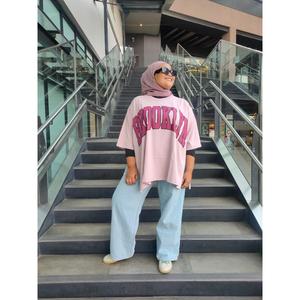 Jual Kaos Oversize Wanita Nagita Bangkok High Slit Belahan Tinggi ...