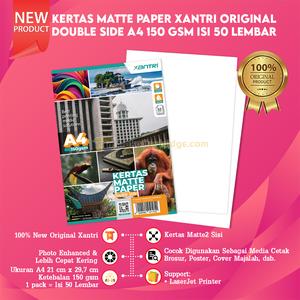 Jual Kertas Matte Paper A4 150gsm isi 50 pcs Double Side - Kota ...