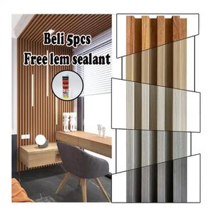 Jual TT WPC Wood Panel Ukuran 290cm Wall Panel PVC Motif Kayu Kisi Kisi ...