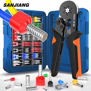 Jual Ferrule Crimping Tool Kit with Tubular Wire Connectors Toolbox ...