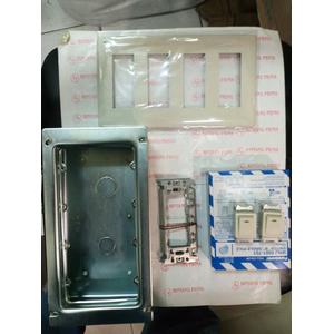 Jual Saklar Inbow 12 Gang atau 12 Switch Plus Inbowdus Metal merk ...