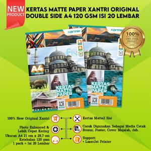 Jual Kertas Photo Matte Paper A4 120gsm 1 Pack 20 Pcs Double Side ...